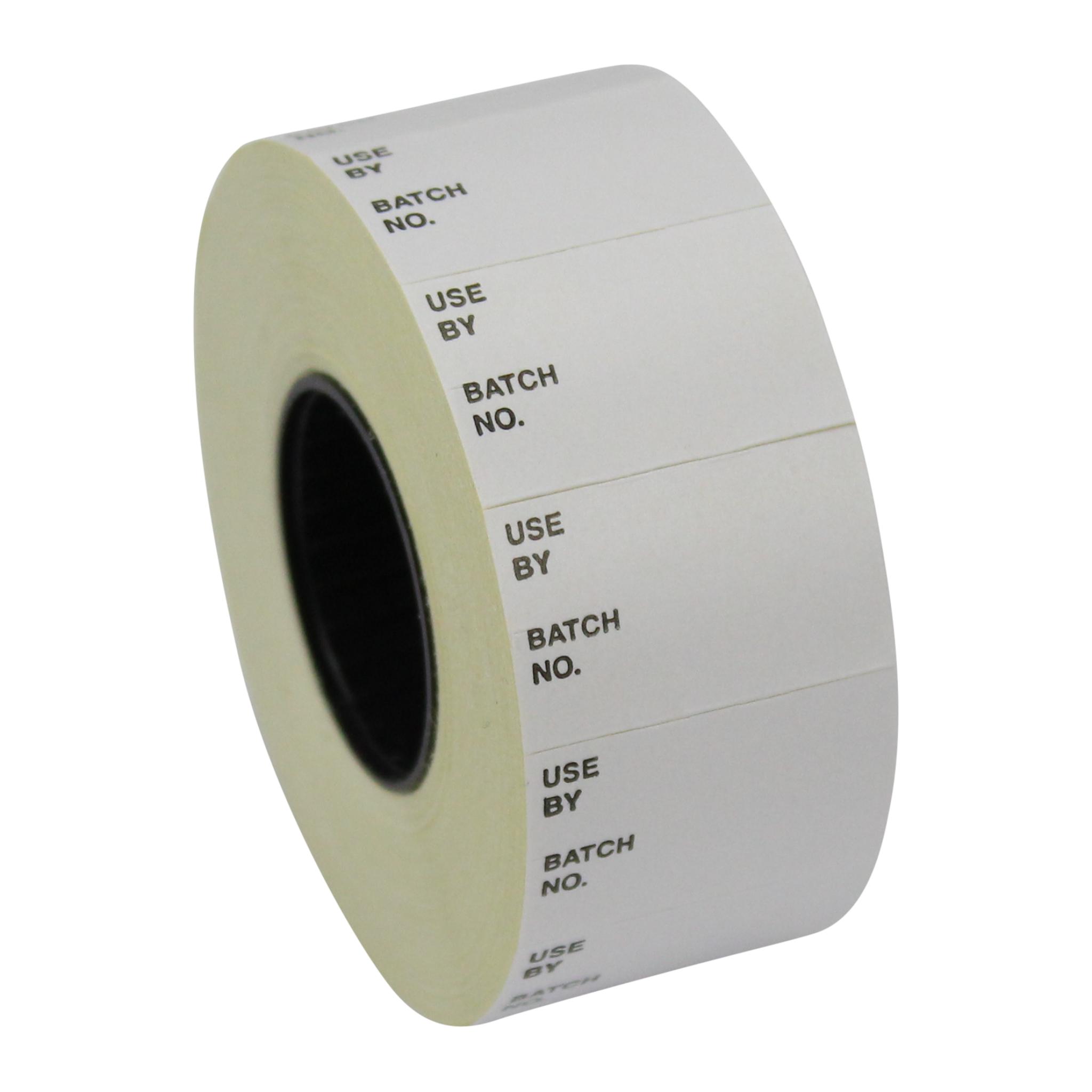 CT7 26x16mm Use By / Batch No Labels | Price Guns and Labels