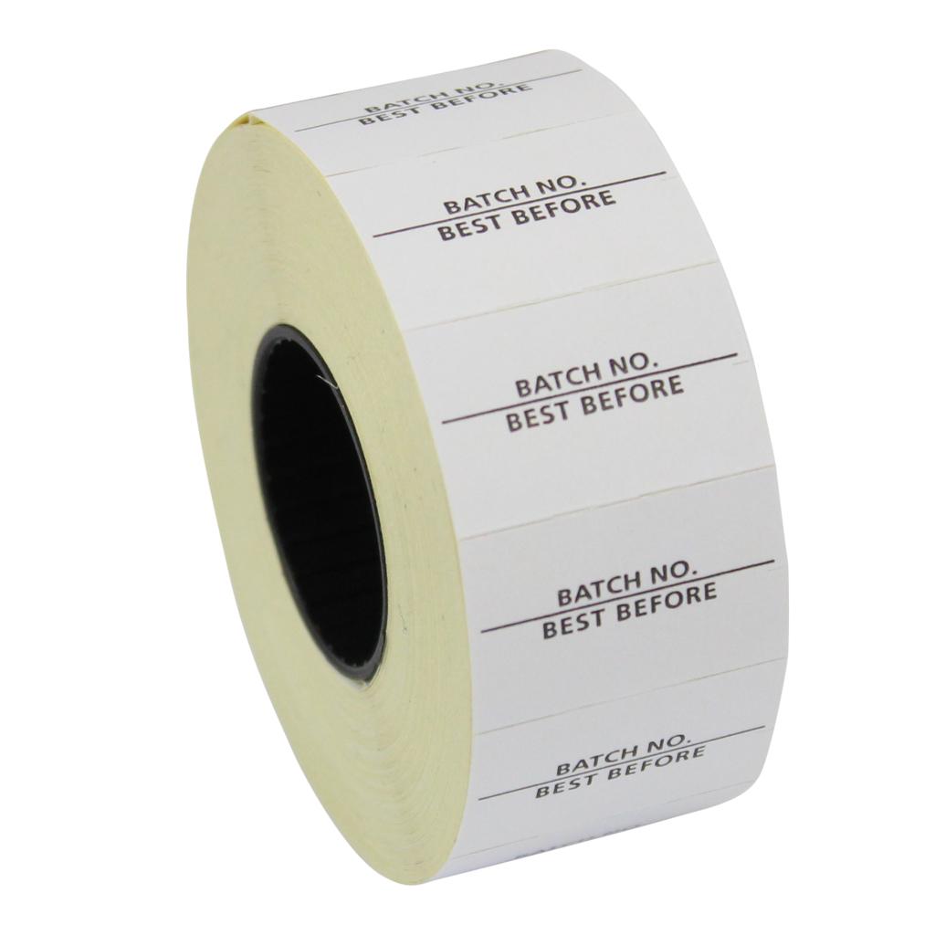 Labels for Date and Batch Labelling Guns | Price Gun Labels